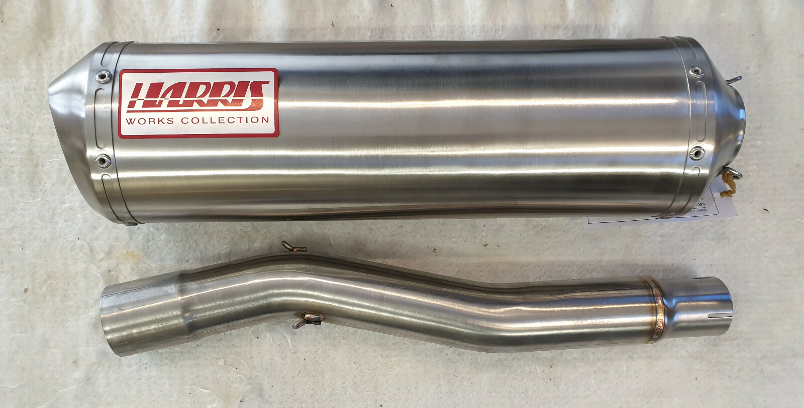 HONDA AFRICA TWIN XRV750 EXHAUST HARRIS WORKS SLIP ON ROAD LEGAL 1993/ ...