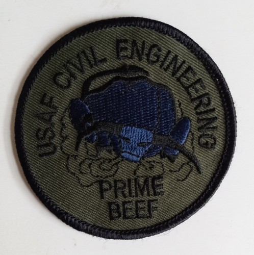 USAF CIVIL ENGINEERING--PRIME BEEF 3" Diameter, Subdued Patch | eBay