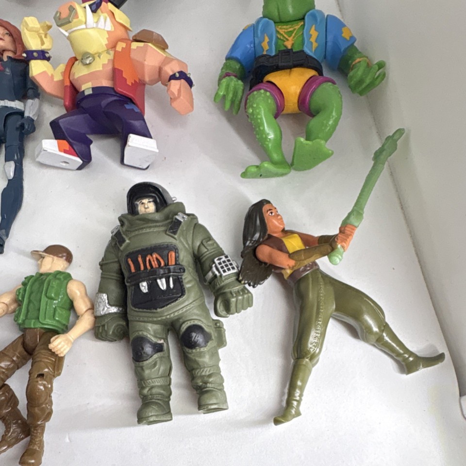 Lot 17 Action Figures Cartoon & TV Characters Wrestler Ninja TMNT | eBay