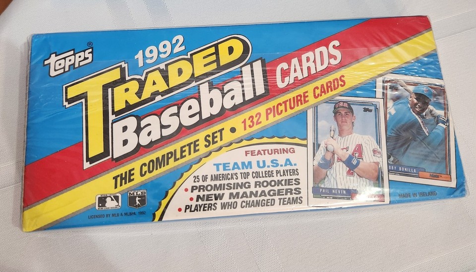 lot (2) 1992 Topps Traded Sets 1T-132T Factory Sealed sets Garciaparra ...