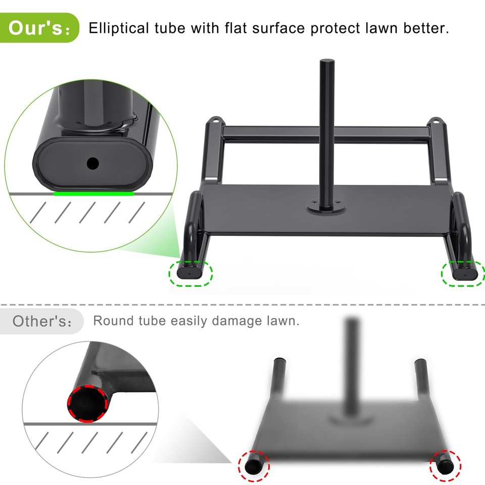 Portable Weight Sled, Workout Sled with Handles, Push-Pull Sled for ...