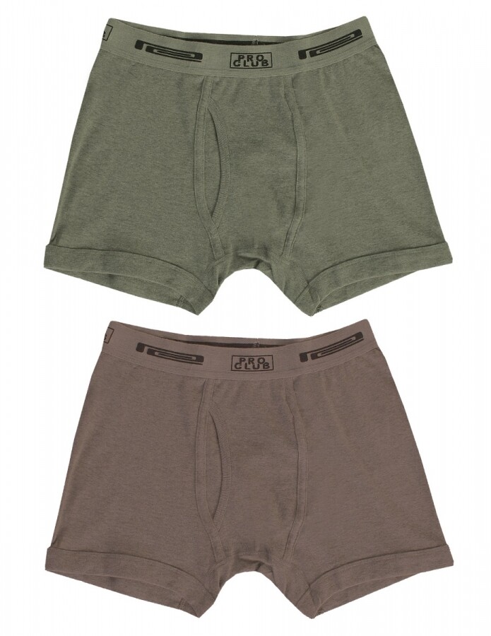 LOT 2 PRO CLUB BOXERS BRIEFS PROCLUB MEN'S UNDERWEAR COTTON BIG AND ...