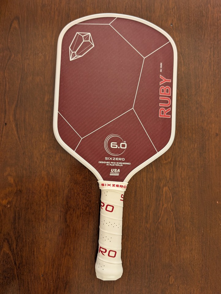 Six Zero Ruby 16mm Pickleball Paddle | eBay