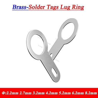 Solder Tags Lug Ring Connector Terminal Washers Brass Tin-Plated ID:2 ...