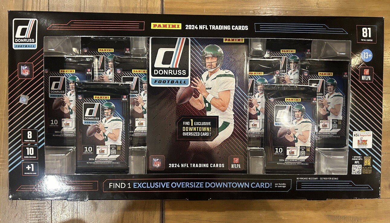 2024 Panini Donruss NFL Football Costco Bundle 🔥 1 Oversized Downtown ...