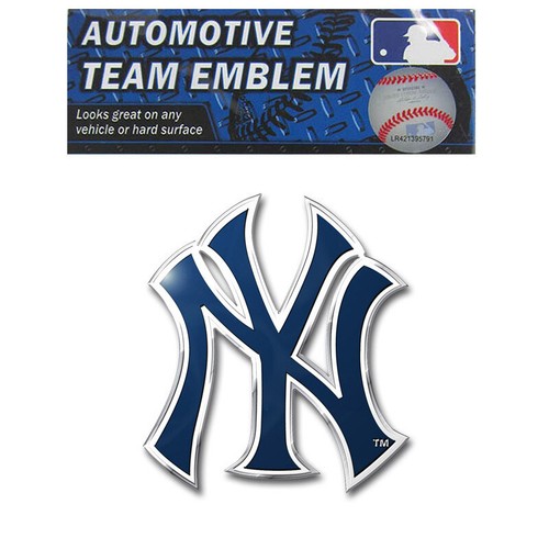 New MLB New York Yankees Car Truck Suv Aluminum Color Emblem Decal | eBay