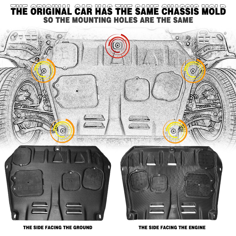 For Lexus ES350 3.5L 13-18 Front Engine Under Cover Splash Shield ...