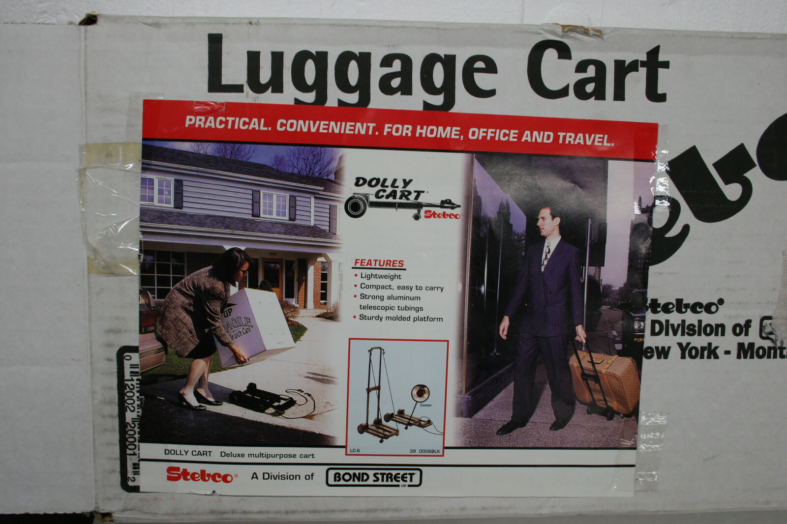 Bond Street Stebco 390006 3-Way Multipurpose dolly or luggage cart ...