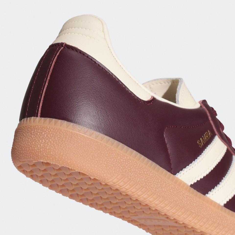 adidas Wmns Originals Samba OG Maroon Cream White Gold ID0477 Women's ...