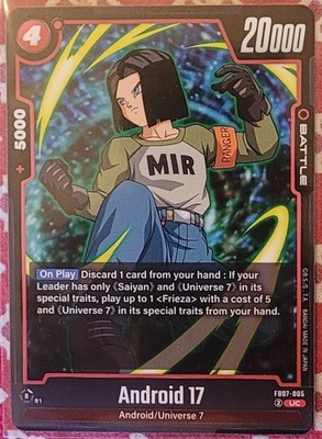Dragon Ball Z DBZ TCG Anroid 17 FB07-005 | eBay