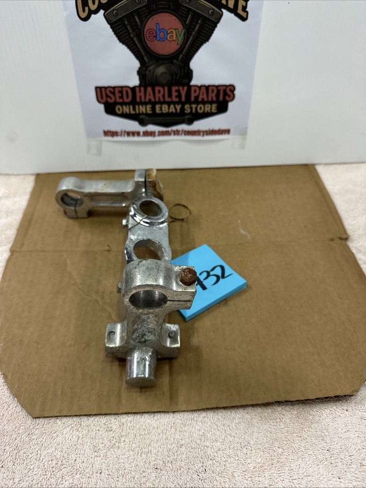 Harley Springer Inline Paughco Top Clamp Triple Tree Dog Bone Risers ...