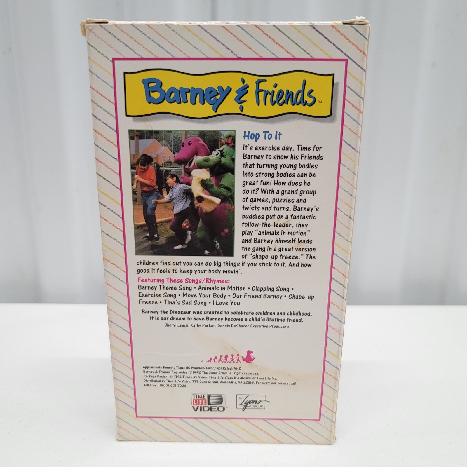 Barney & Friends Hop To It VHS 1992 Time Life Video Rare *Read ...