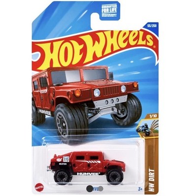 Hot Wheels HUMVEE, Red, 55/250, 2025 HW Dirt 1/10, | eBay