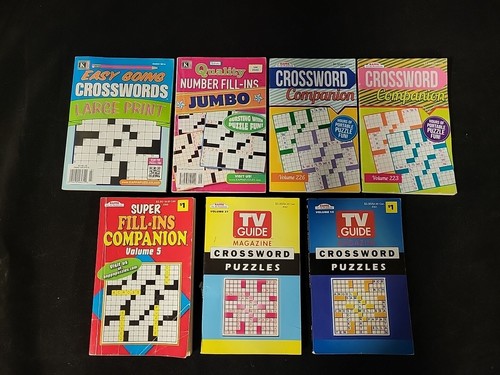 NEW Lot of 7 Kappa Fill In Puzzle Books TV Guide Crossword Puzzles | eBay