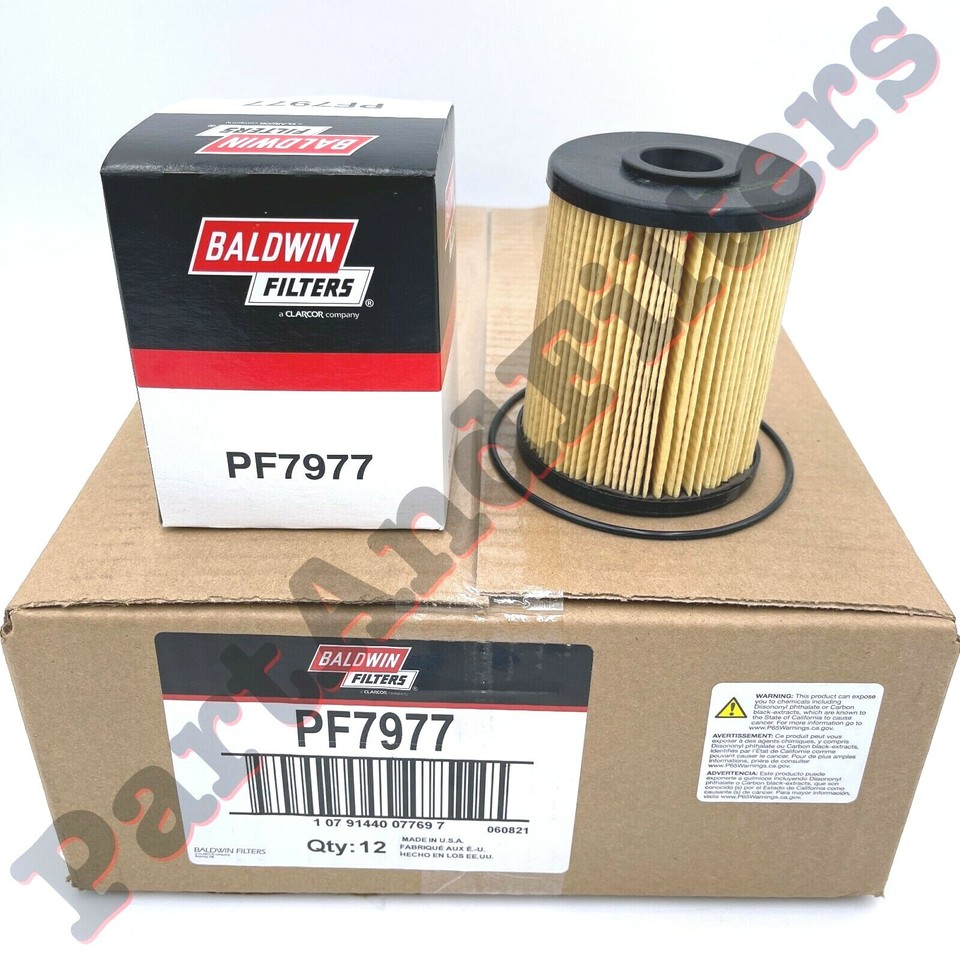 BALDWIN PF7977 DODGE RAM 5.9 DIESEL FUEL FILTER 2003 - 2010 (12 Pack ...