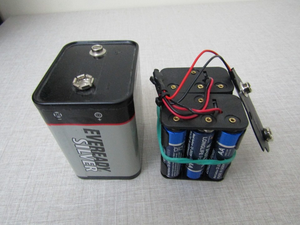 12AA to PP9 Battery Adapter for Vintage Radios Roberts Hacker Grundig ...