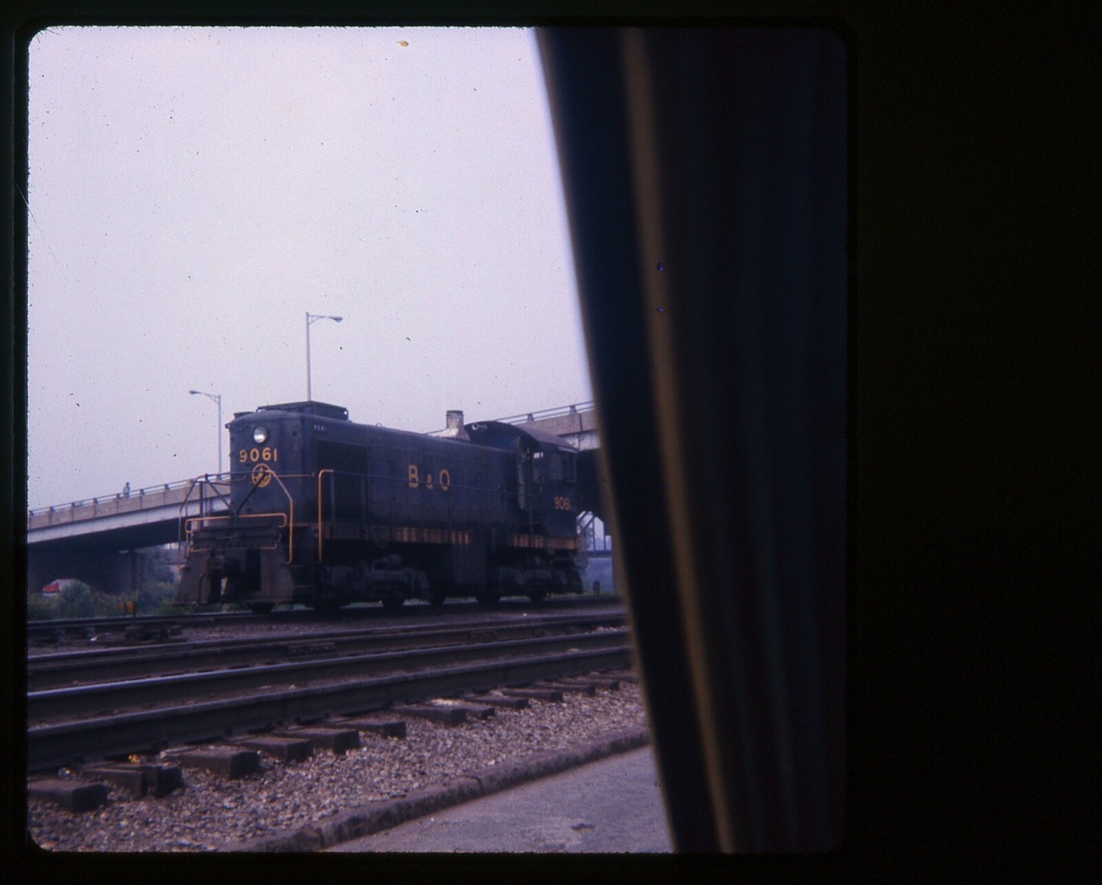 Railroad Slide - Baltimore & Ohio #9061 Locomotive Switcher Train B&O ...