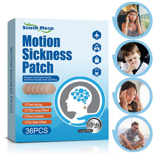 36PCS Travel Sickness Patch Sea Sickness Stickers Anti Nausea Travel ...