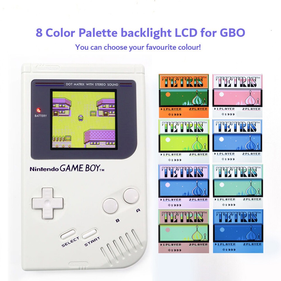 HISPEEDIDO 36 Color Game Boy DMG IPS Q5 Laminated Lcd Screen Kit+Pre ...
