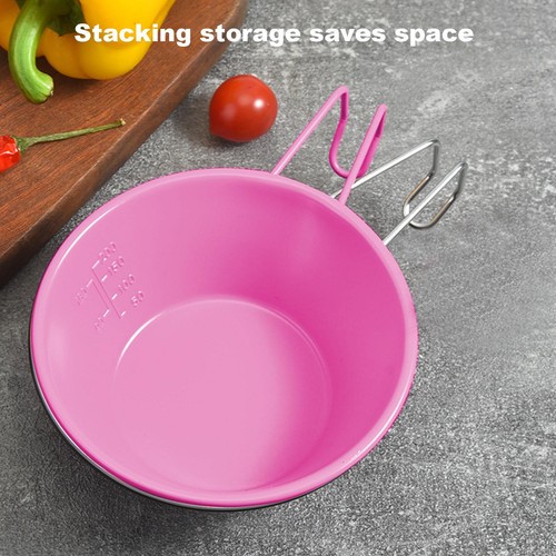 Camping Backpackers Cup Camping Outdoor Stainless Steel Bowl Cup ...