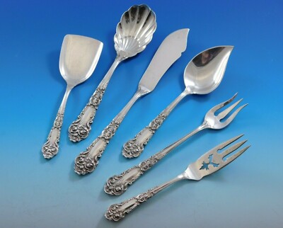 French Renaissance by R&B Sterling Silver Essential Serving Set Small 6 ...