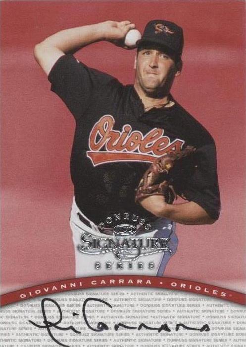 1997 Donruss Signature Series - Authentic Signatures Giovanni Carrara ...
