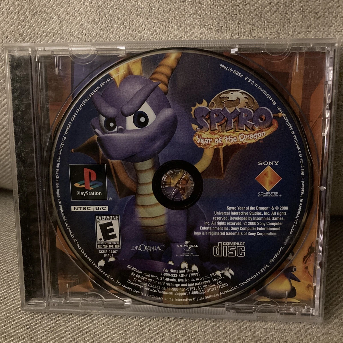 Spyro Year Of The Dragon Ps1