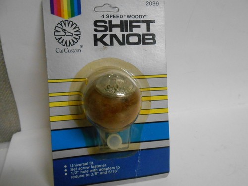 NOS Cal Custom 4 Speed "WOODY" SHIFT KNOB universal Fit #2099 | eBay