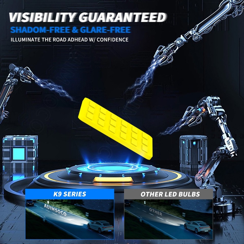 For Lexus LX450 1996-1997 2-pair LED Headlight Bulb High Low Beam 6500K ...