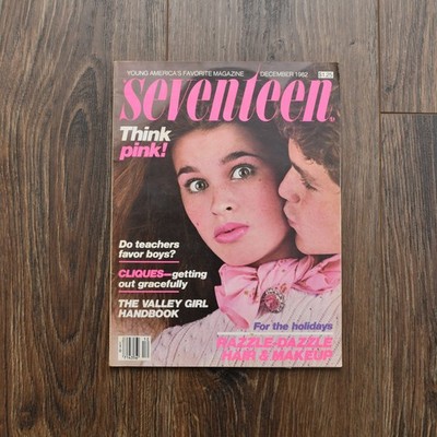 Seventeen Magazine December 1982 Think Pink 80s Fashion Culture Valley ...