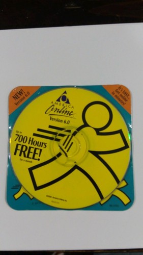 Vintage Rare 2000 AOL ICONIC “Running Man” V6.0 CD-ROM, New in package ...