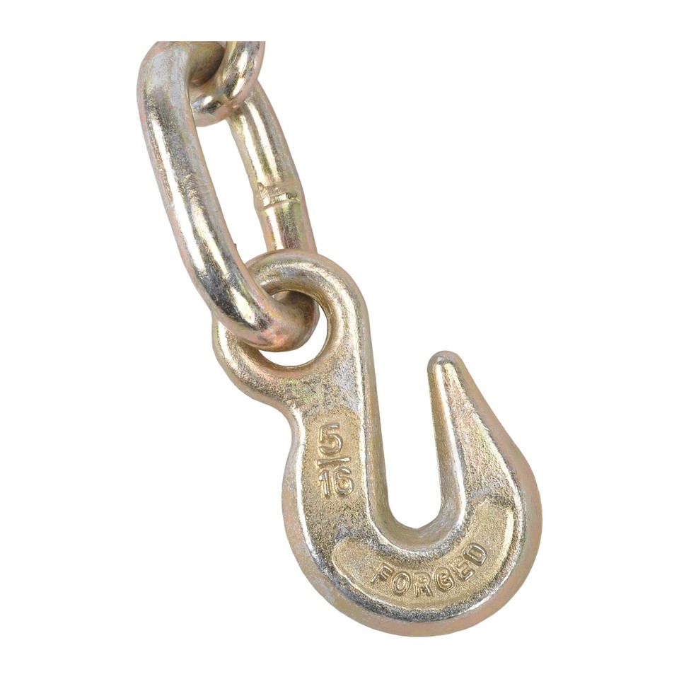 (2) 3/8" X 2' Tow Chain Snatch Block Sheave 2 Ton Truck Rollback ...