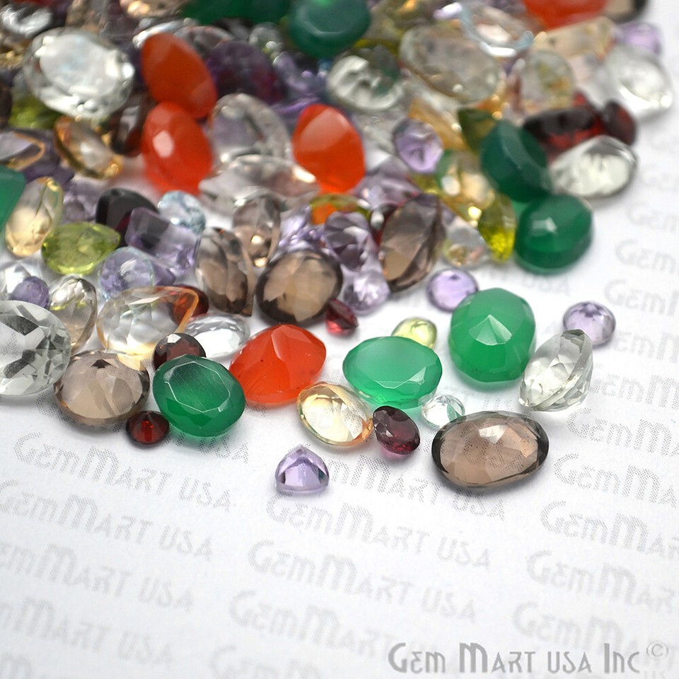AAA Mixed Gems Semi Precious Loose Natural Gemstones Lots Faceted Cut 0 ...
