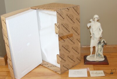 Florence Giuseppe Armani Teresa 0451-F figurine statue woman dog ...