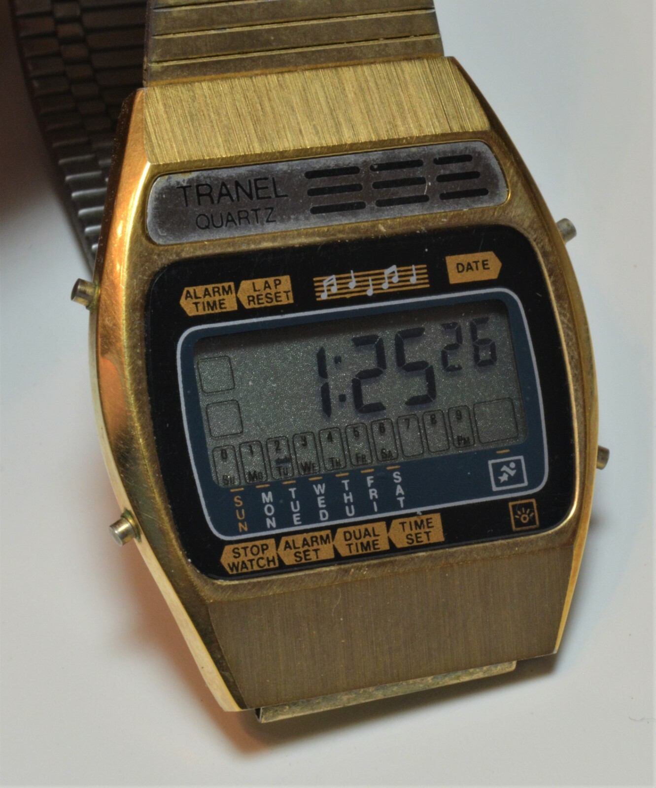 VTG Tranel Men’s quartz Alarm Dual Time Date LCD watch | eBay