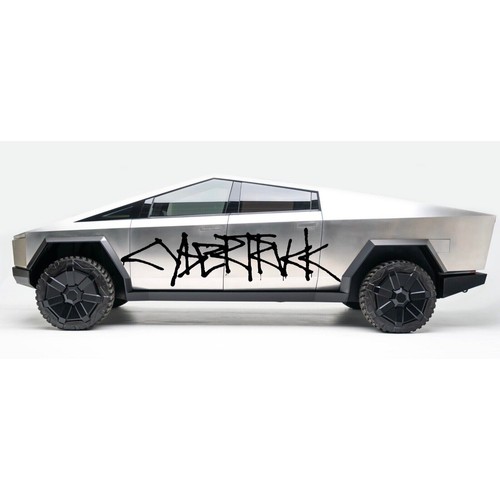 Tesla Cybertruck 2023-Current Graffiti Logo Side Panel Decals Set | eBay
