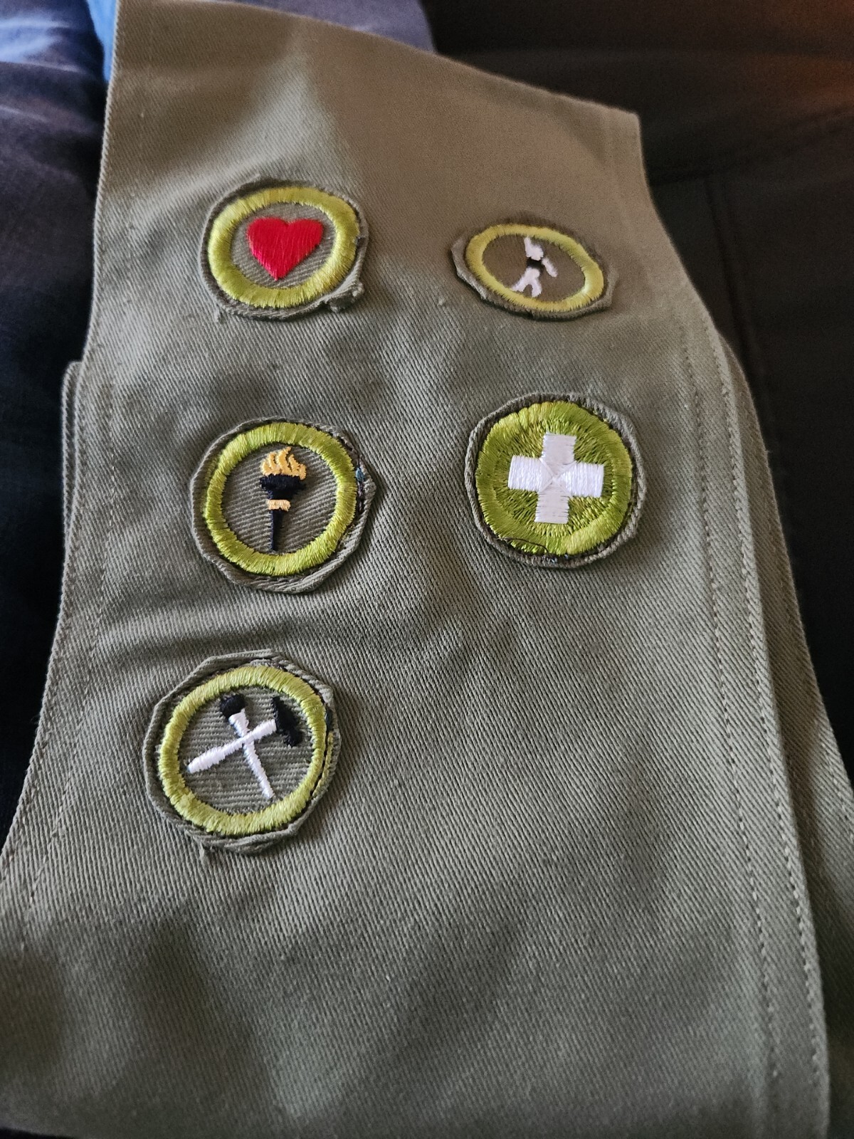 Vintage Boy Scout Sash with 5 patches 30 Inches Long | eBay
