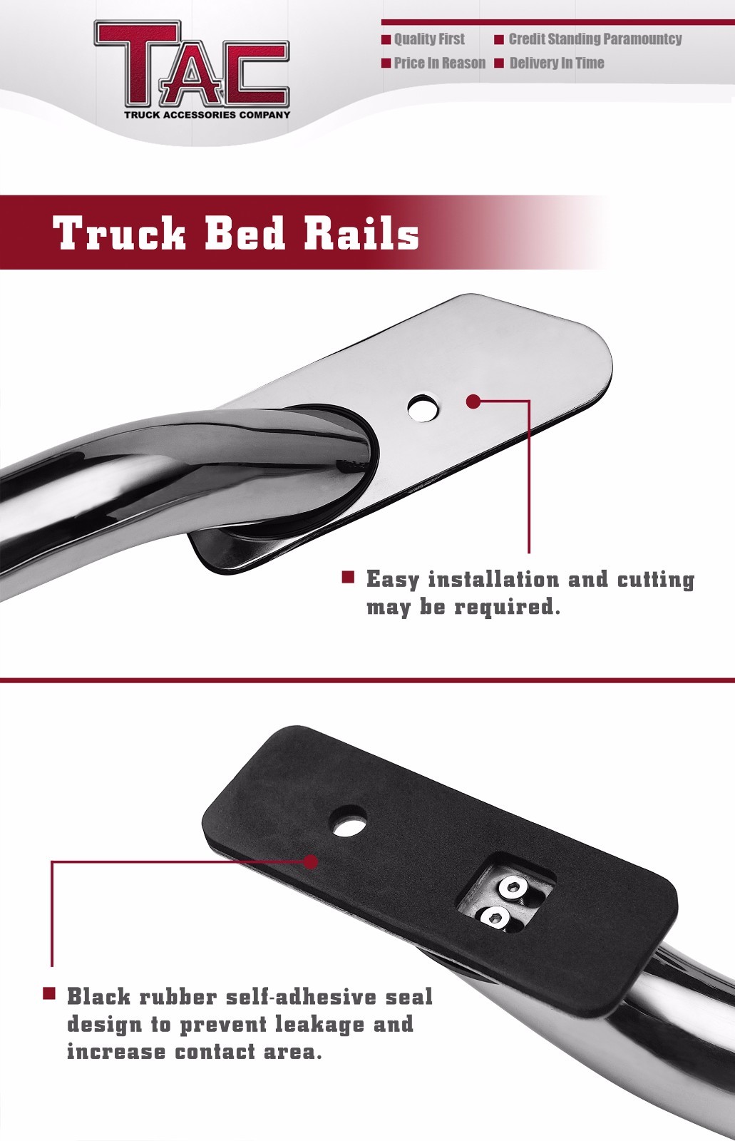 2014-2024 Chevy Silverado GMC Sierra 1500 Side Bed Rails 5.5' Short Bed ...