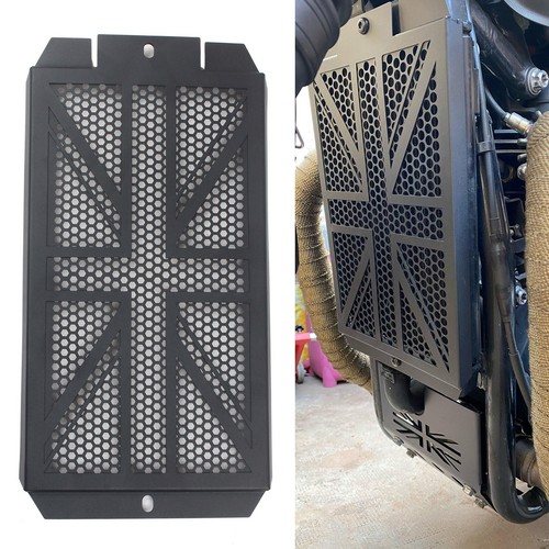 BLACK RADIATOR GRILLE COVER GUARD PROTETOR FIT FOR TRIUMPH STREET TWIN ...