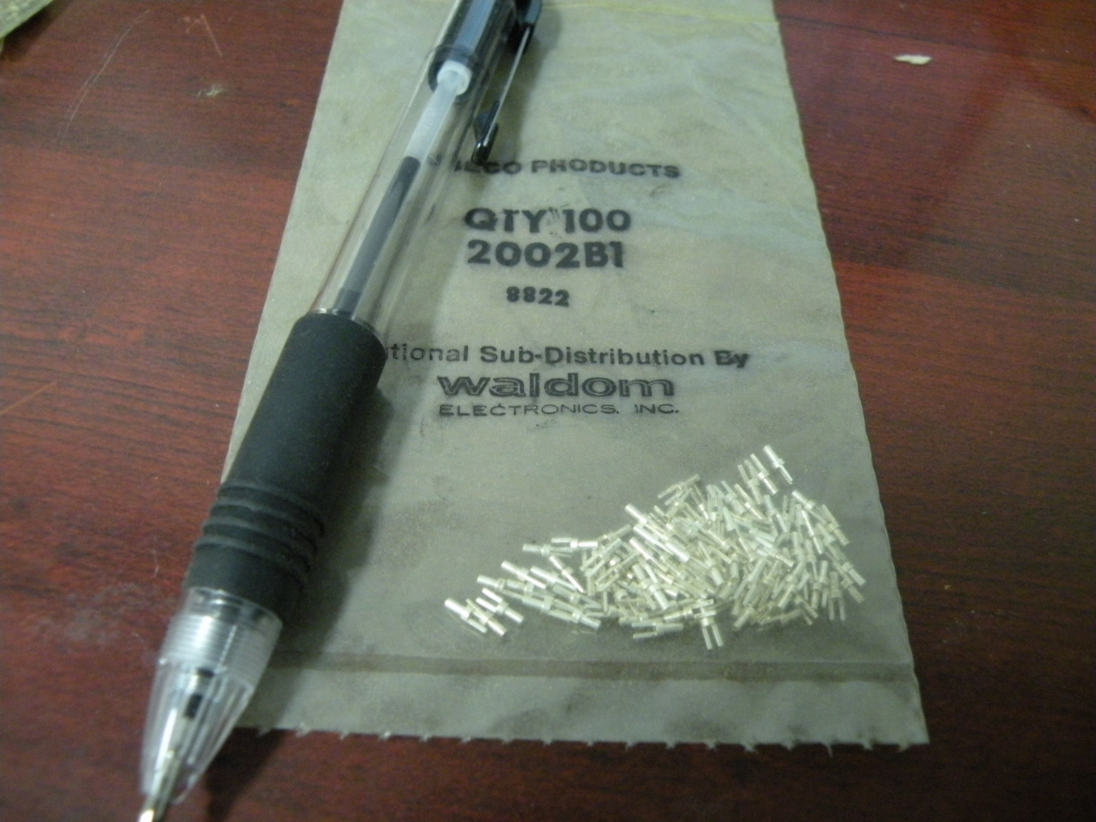 (300) USECO 2002B Non-Insulated Terminals Bifurcated Hollow .044 Dia ...