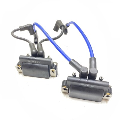 Johnson 50 HP 2 Stroke Dual Ignition Coil PN 0583740 Fits 1989-2007 H6 ...