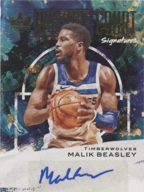 2020-21 Panini Court Kings - Holding Court Signatures Malik Beasley #HC ...