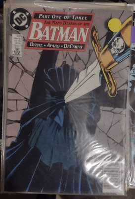 Batman # 433 1989, DC many deaths of batman pt 1 john byrne NEWSTAND ...