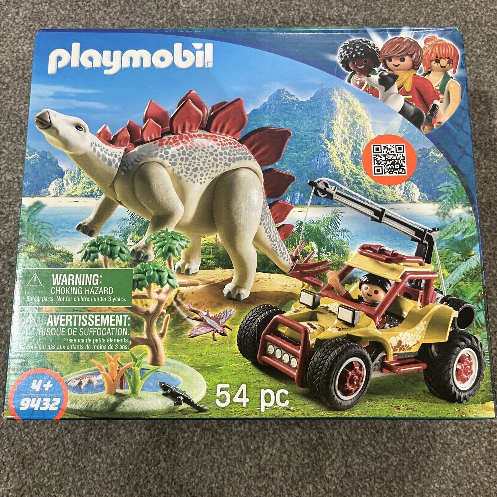 PLAYMOBIL 9432 Explorer Vehicle With Stegosaurus Building Set for sale ...