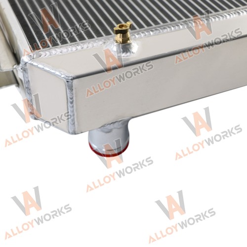 4Row Aluminum Radiator Shroud+Fan Fit 1955-1957 56 Chevy Bel Air Nomad ...