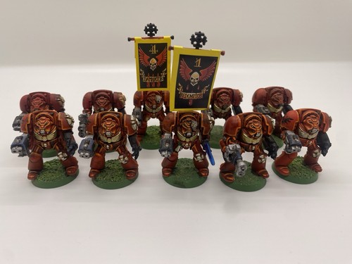 Warhammer 40K 2nd Ed Space Marine Terminators x10 Plastic OOP 1990s GW ...