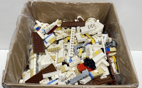 LEGO Bulk Bricks & Pieces Lot Mixed Building Parts 8 lbs White Tan ...
