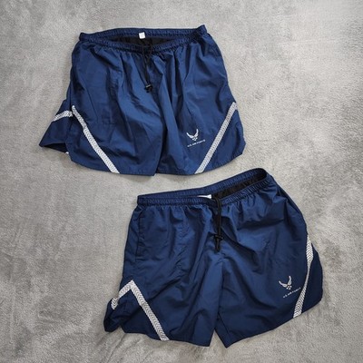 LOT (2) Air Force USAF Blue Shorts Reflective PT Trunks Size XL ...