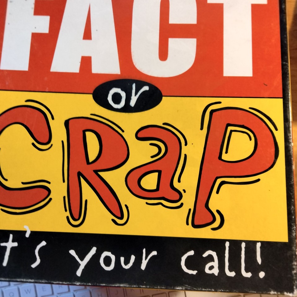 University Games Fact or Crap Replacement Empty Box Its Your Call | eBay