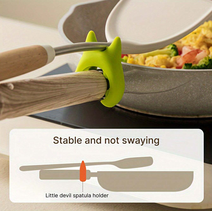 1pc Kitchen Spatula Rack - Creative Anti-Scalding & Overflow Design ...